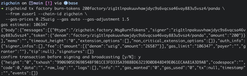 ZIGChain Modules - Factory | ZIGChain