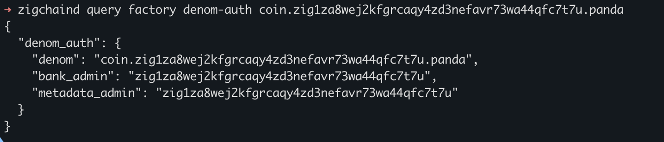 ZIGChain Modules - Factory | ZIGChain