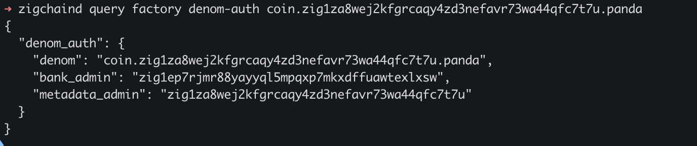 ZIGChain Modules - Factory | ZIGChain
