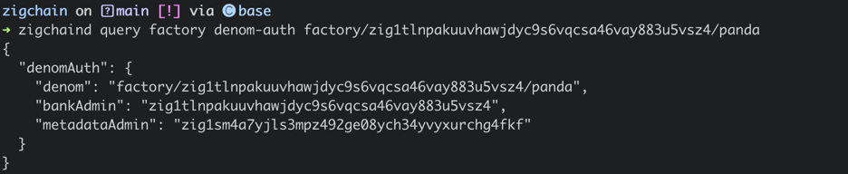 ZIGChain Modules - Factory | ZIGChain