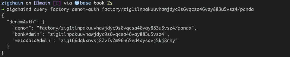 ZIGChain Modules - Factory | ZIGChain