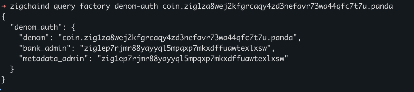 ZIGChain Modules - Factory | ZIGChain