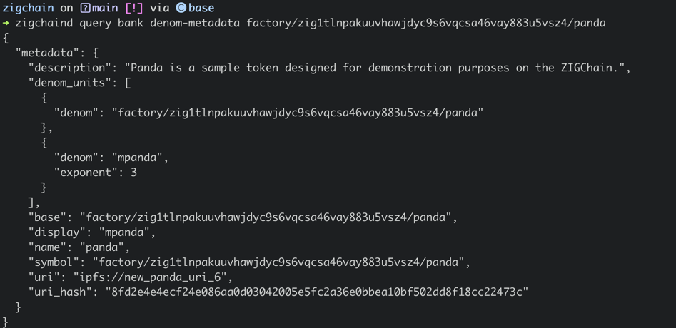 ZIGChain Modules - Factory | ZIGChain
