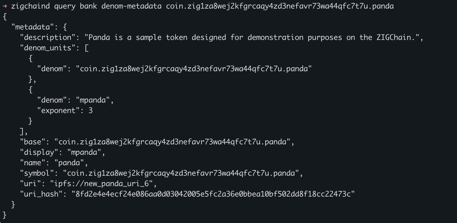 ZIGChain Modules - Factory | ZIGChain