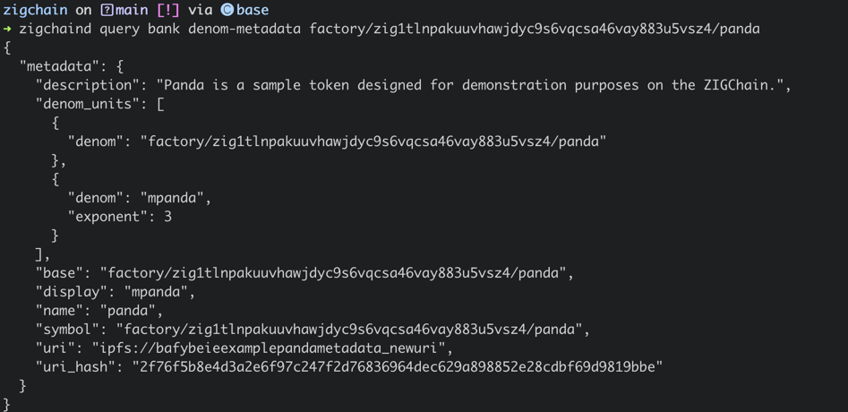 ZIGChain Modules - Factory | ZIGChain