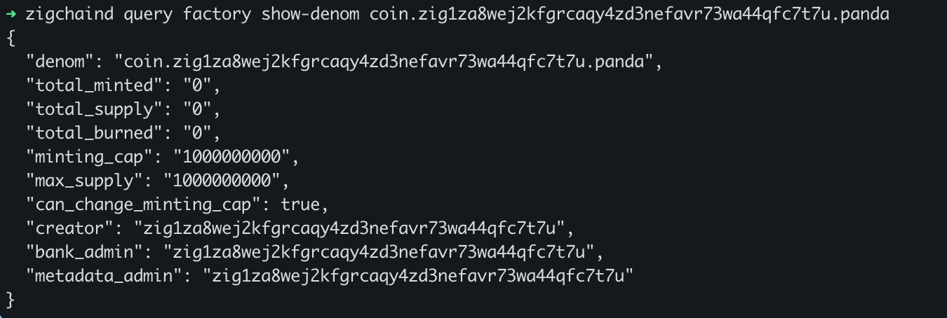 ZIGChain Modules - Factory | ZIGChain
